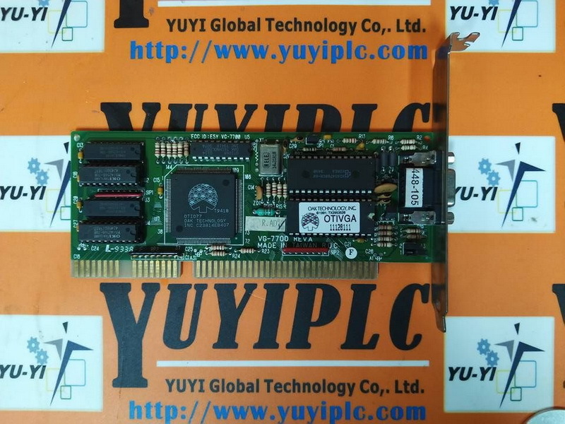 Oak Technology E5y Vg 7700 U5 16bit Vga Video Card 裕益科技自動化設備可程式編碼器plc